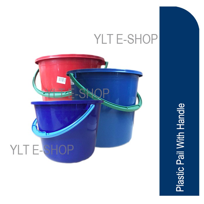 Plastic Pail With Handle (1/2 Gal , 1 Gal, 1 1/2 Gal, 2 Gal, 3 Gal ...