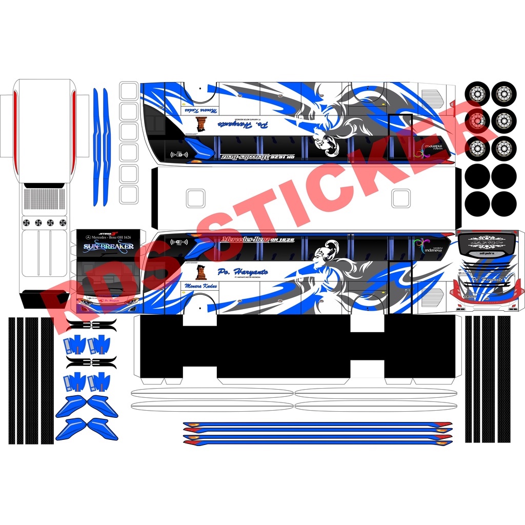 Diy Miniature Bus Pattern paperbus papercraft Bus PO Haryanto sun ...