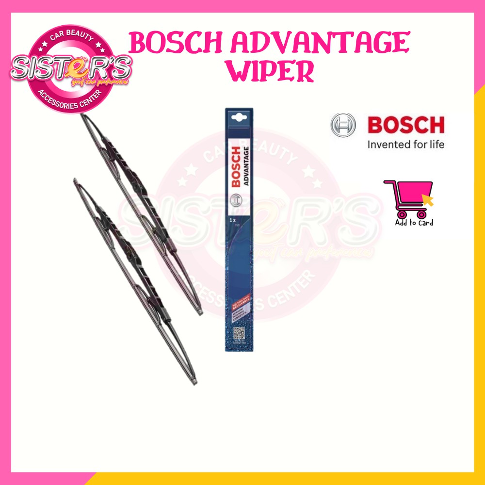 BOSCH WIPER-U Hook BA2017 Proton wira/satria/putra/arena/perdana bosch advantage rubber wiper ...
