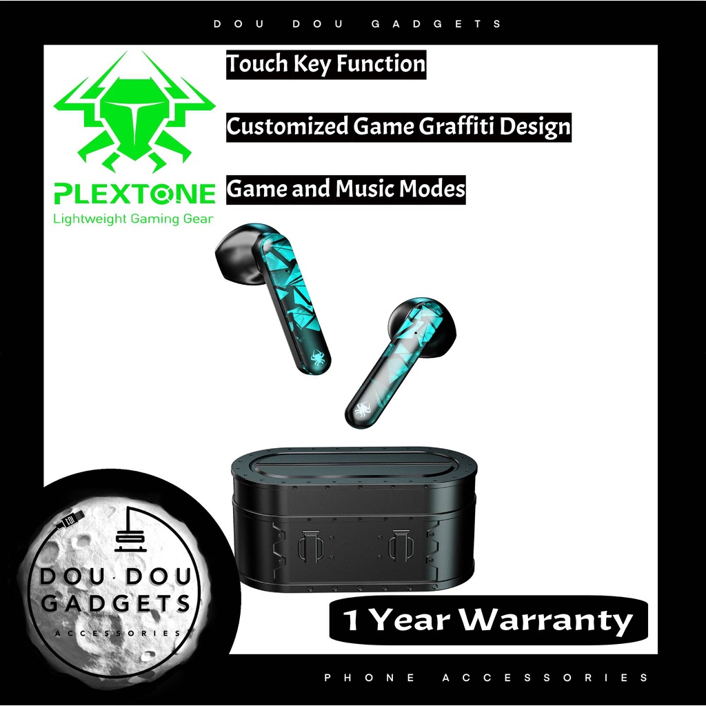 Plextone 4Game Bluetooth 5.1 Ultra Low Latency Stereo In Ear Gaming ...