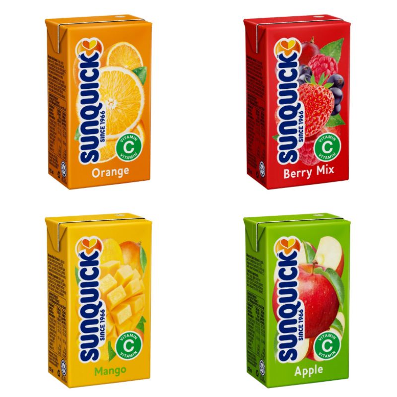 SUNQUICK Air kotak Orange, Mix Berry, Mango, Epal | Shopee Malaysia