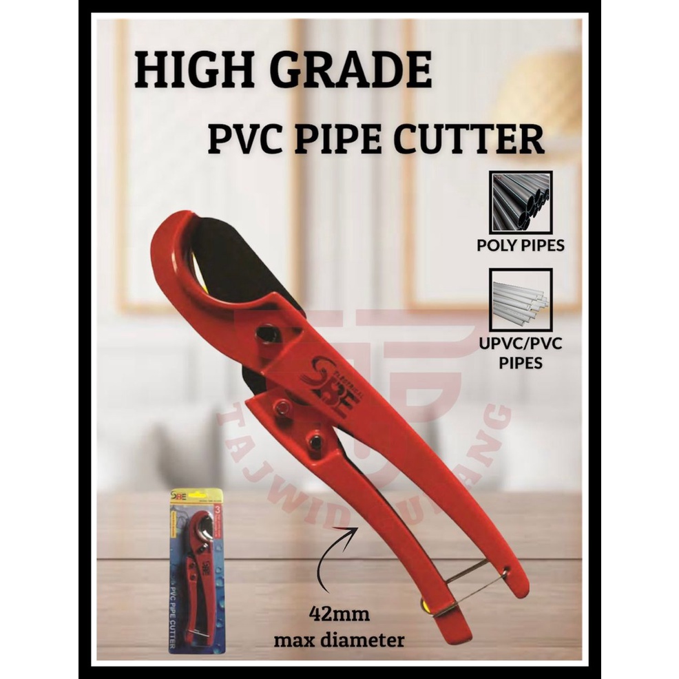 HEAVY DUTY PVC PIPE CUTTER/ GUNTING PEMOTONG PAIP PVC / POLY CUTTER ...