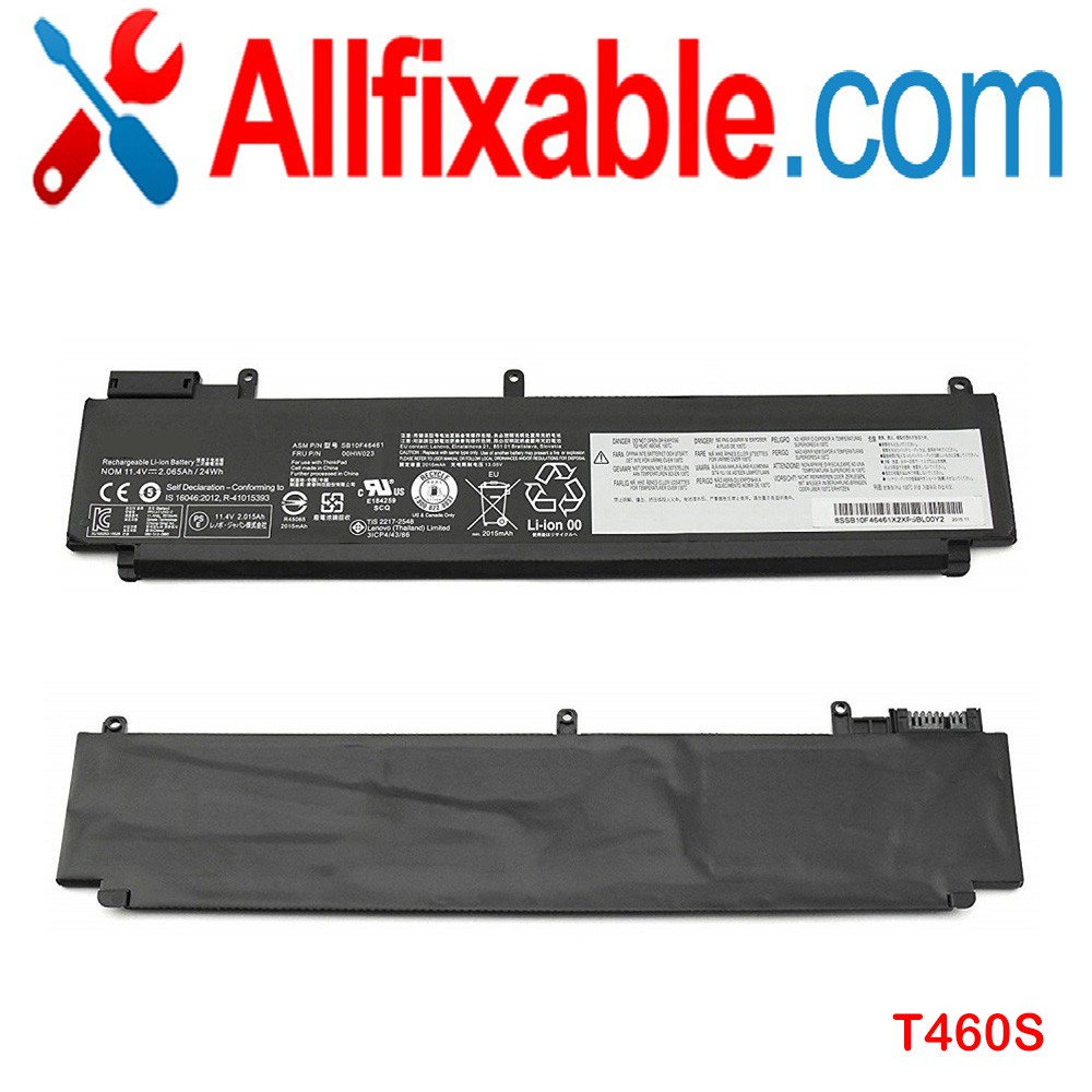 Lenovo Thinkpad T460S T470S 00HW036 SB10F46461 11.4V 2065mAH 3 Cells ...
