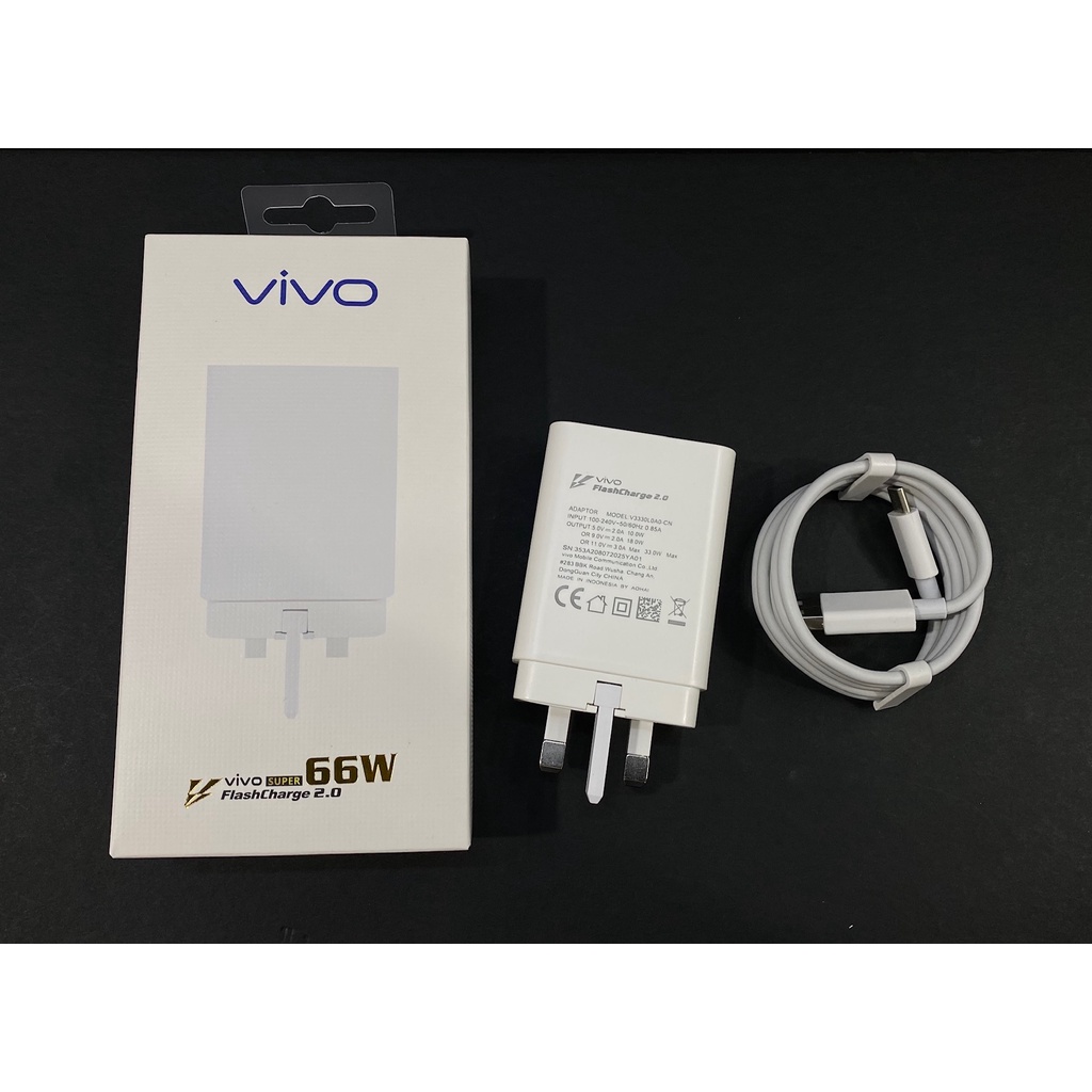 VIVO SUPER FLASH CHARGER SET WITH TYPE C CABLE | Shopee Malaysia