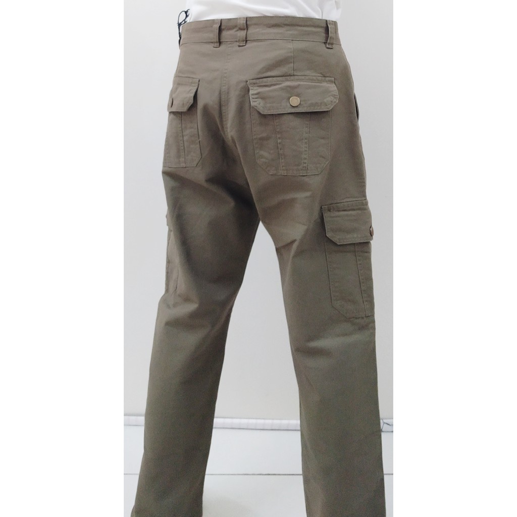 seluar Premium Kain Tebal 6 Pocket Seluar Kerja Panjang Mens Cargo Work ...
