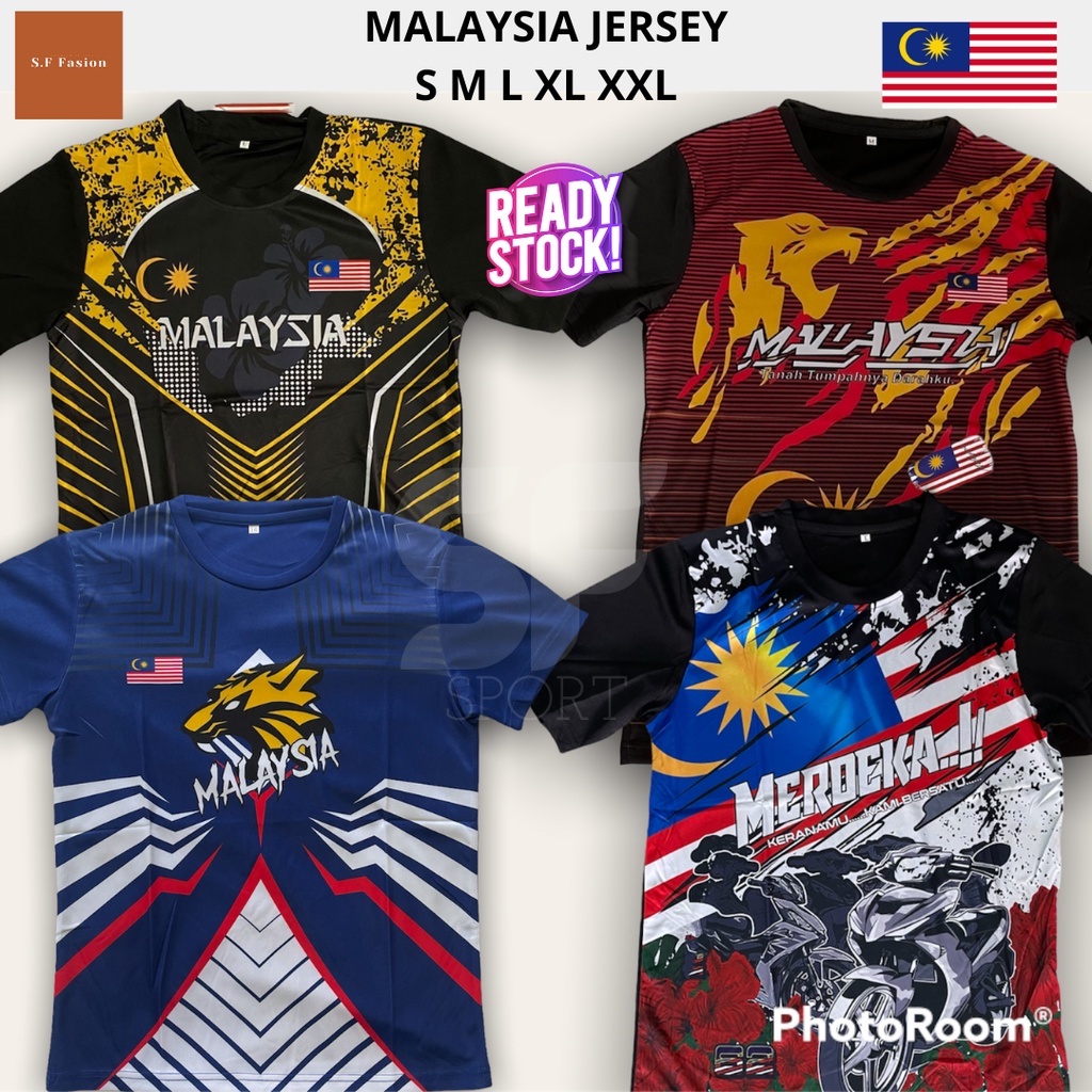 💯Promosi💯High Quality Print Merdeka Jersey Merdeka T shirt Microfiber ...