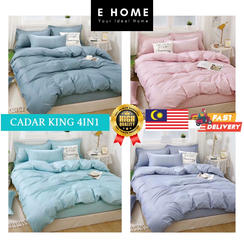 [EHome] IKEAstyle 950TC Cadar Tilam Cadar Katil KING 4IN1 Fitted ...