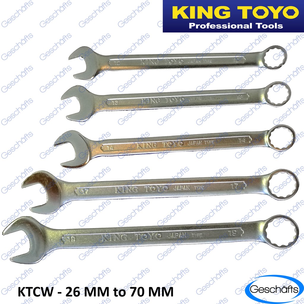 King Toyo Combination Wrench / Spanar Size 26MM to 70MM | Shopee Malaysia