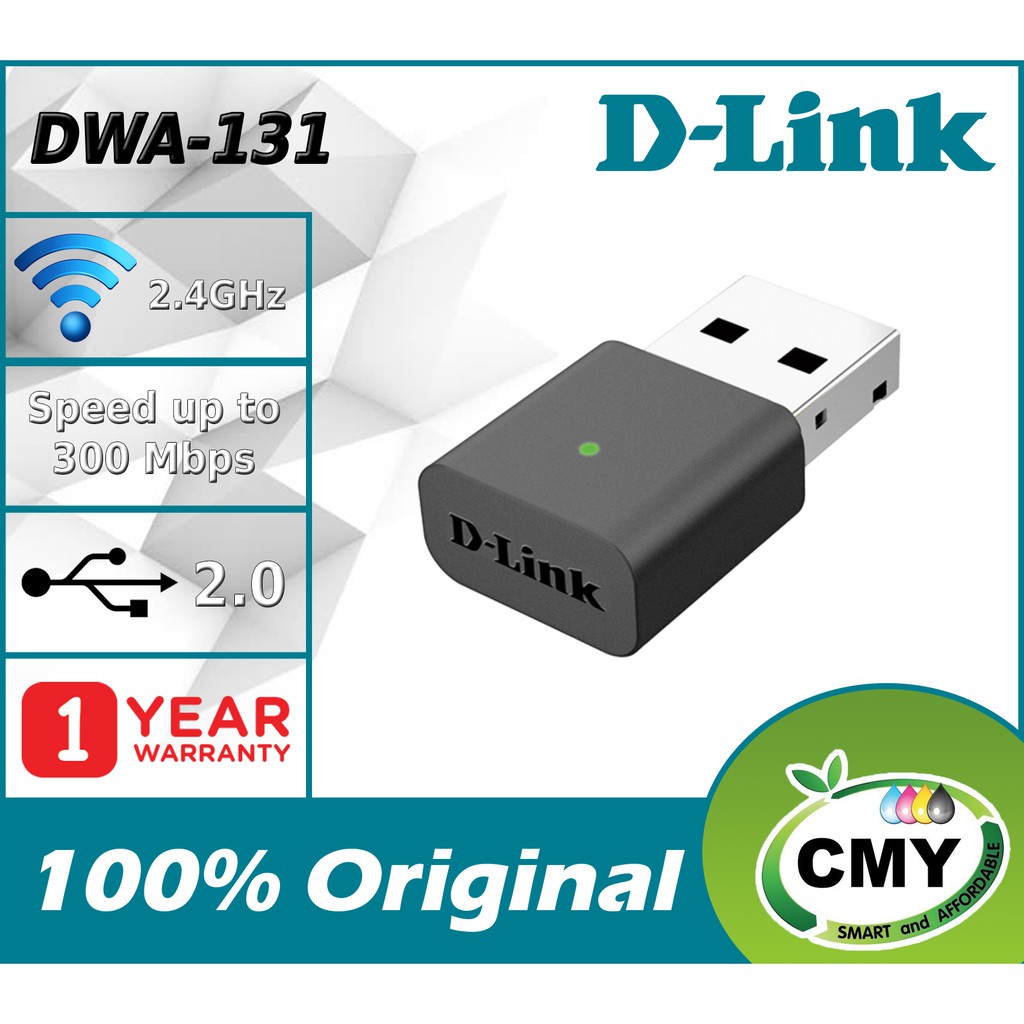 D-LINK Wireless N 300mbps USB Mini WiFi Adapter DWA-131 As PC (Decktop ...