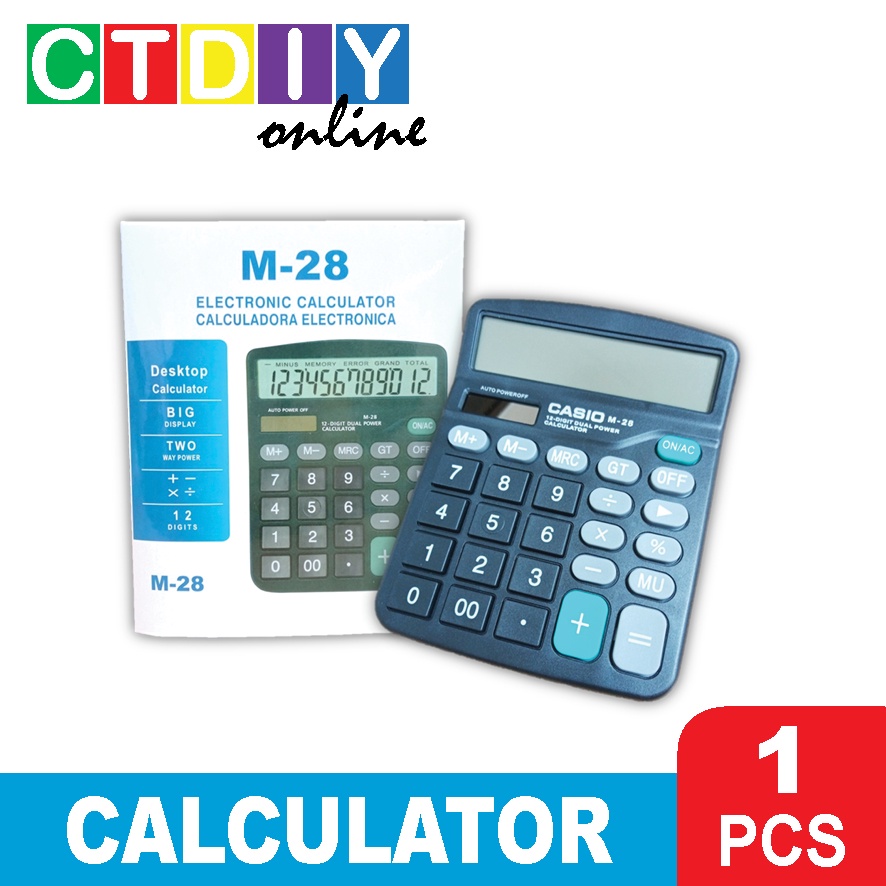 Calculator M-28 (ELECTRONIC CALCULATOR) | Shopee Malaysia