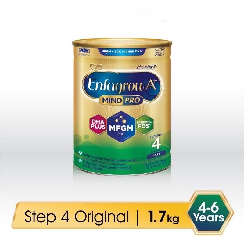 Enfagrow A+ Step 4 (4-6 years) 1.65kg - Original(Exp:04/23) | Shopee ...