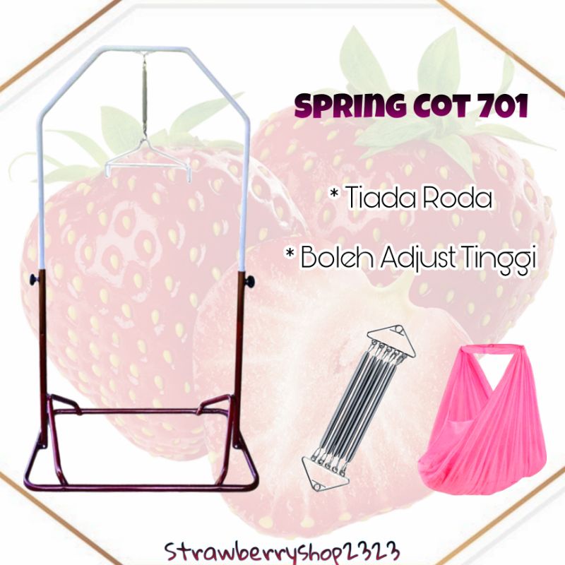 Spring Cot With Adjustable / Buaian Baby / Baby Cradle | Shopee Malaysia