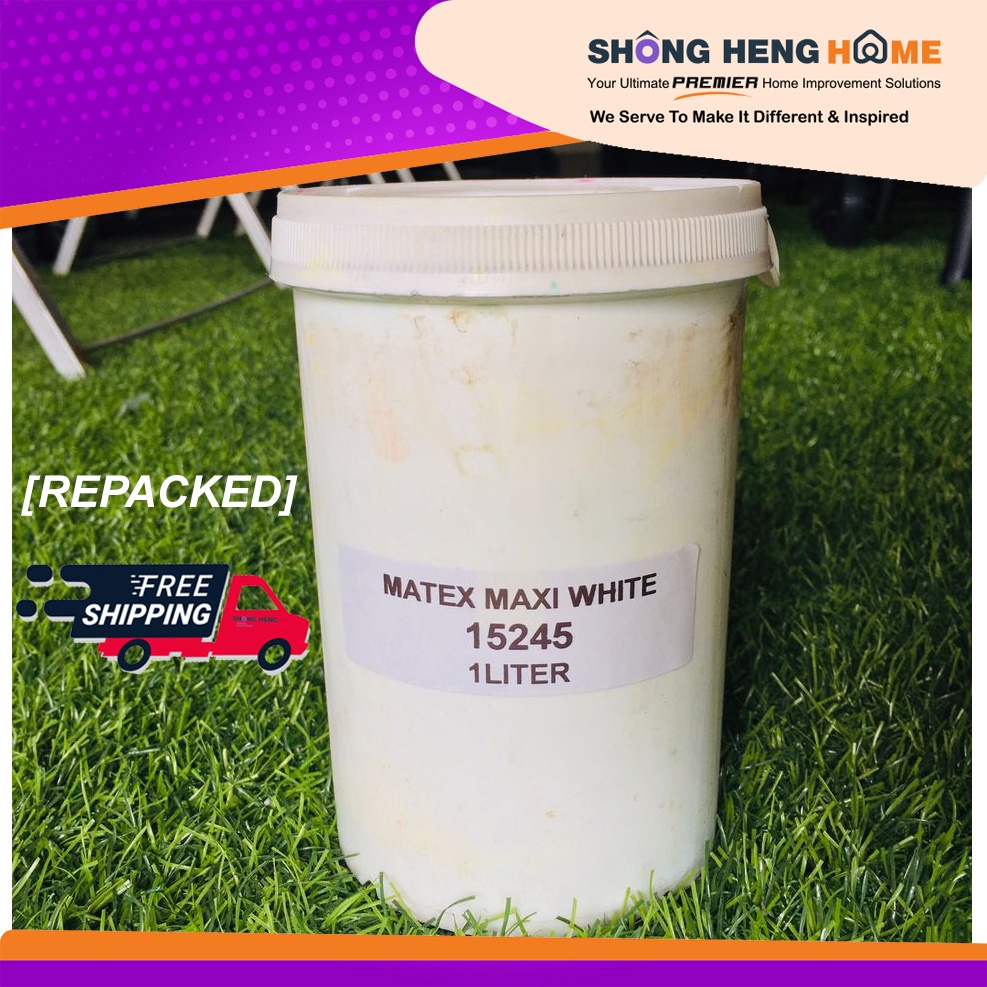 1L Cat Putih - Matex Maxi White 15245 | Maxilite White 15245 ...