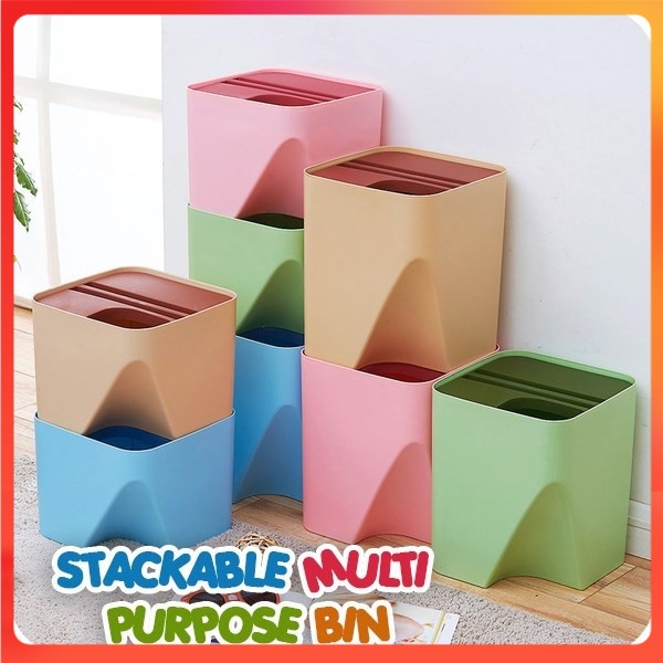Stackable Multi Purpose Bin (BIGSMALL) | Shopee Malaysia