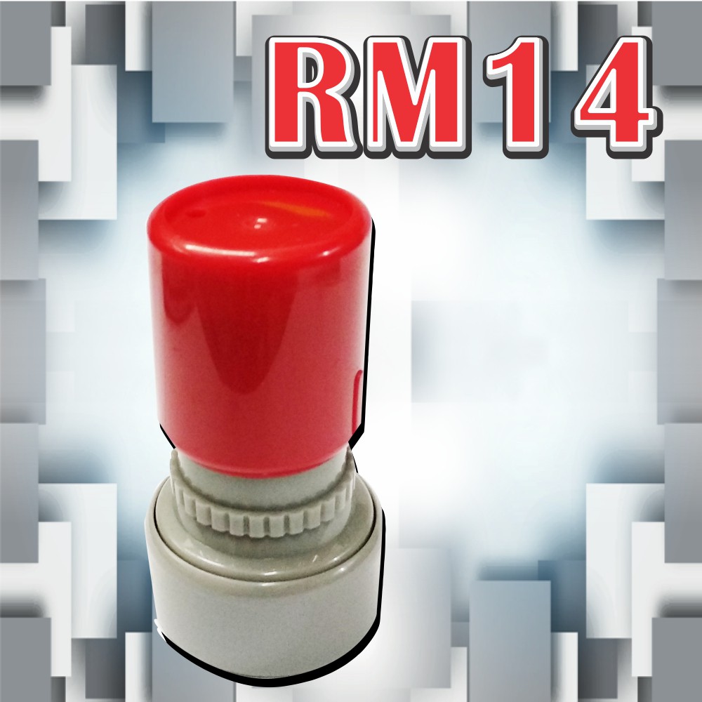 Pre-ink Stamp / Flash Stamp (Round Chop) diameter: 23mm | Shopee Malaysia