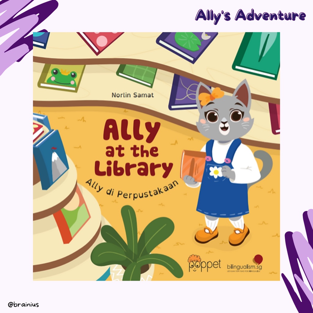 ALLY at the Library Buku cerita kanak-kanak Bilingual Hardcover ...
