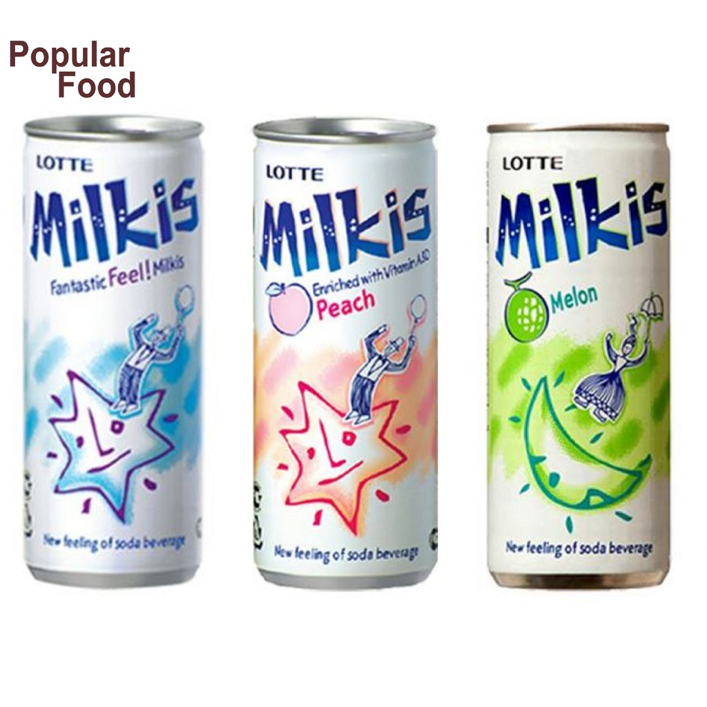 Lotte Milkis Soda Drink 250ML Made In Korea HALAL Shopee Malaysia