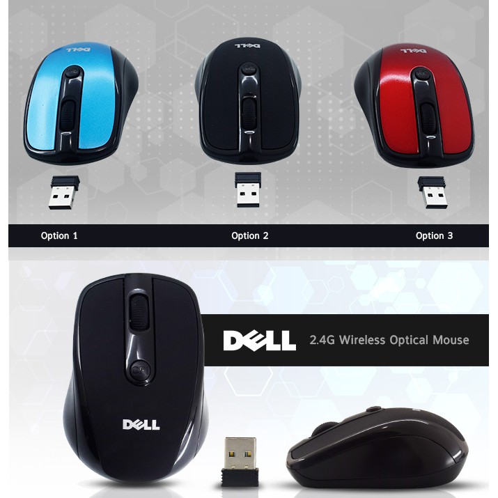DELL 2.4G WIRELESS OPTICAL MOUSE WIRELESS MOUSE OEM | Shopee Malaysia