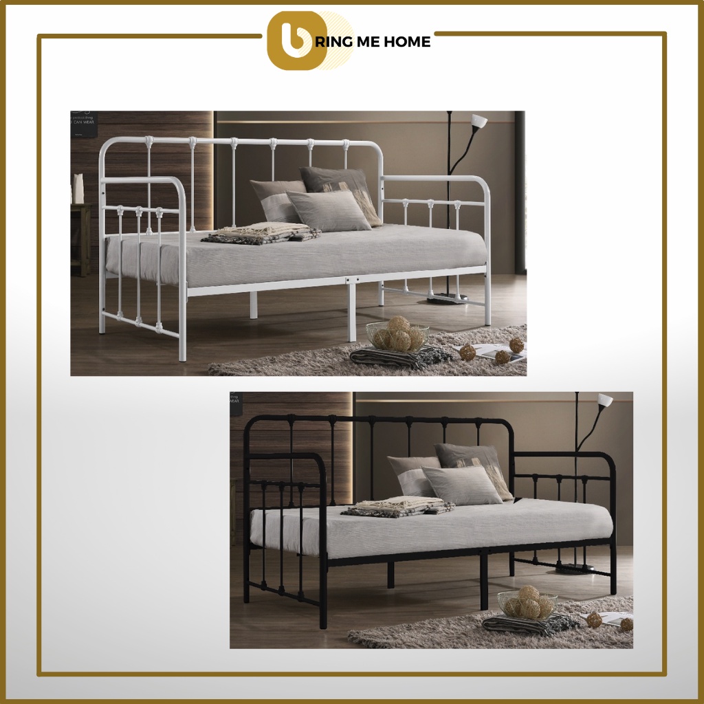 DOMME Modern Single Daybed Single Day Bed Metal Bed Frame Single Bed ...