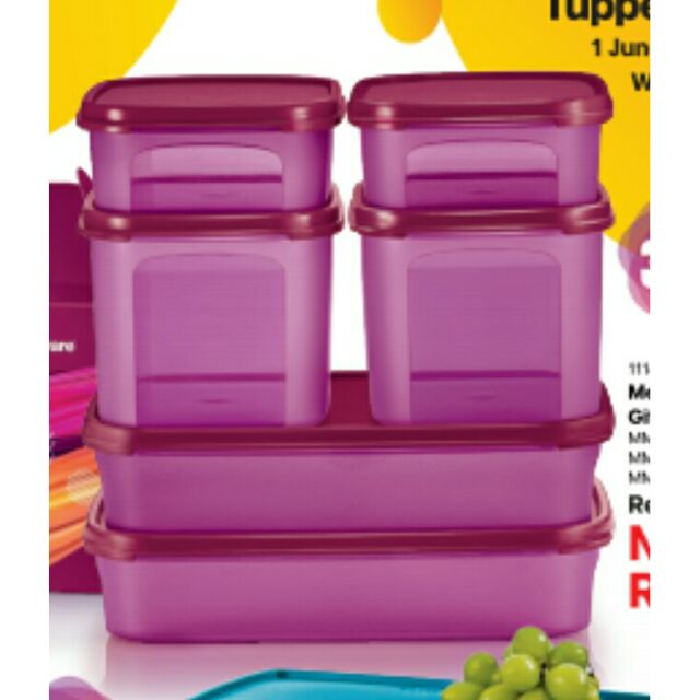 Tupperware Mega Modular Set - 6pcs | Shopee Malaysia