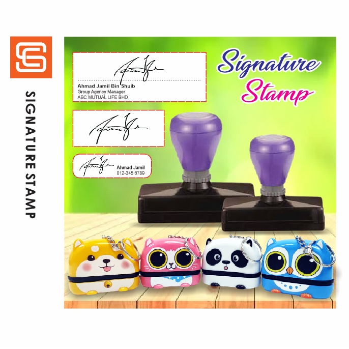 SIGNATURE STAMP I COP TANDATANGAN I COP SIGN STAMP I RUBBER STAMP ...
