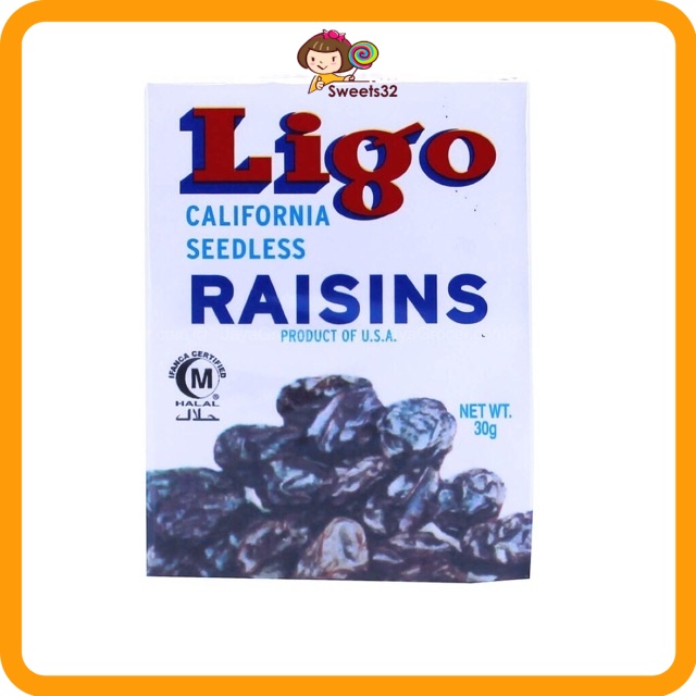 Ligo California Seedless Raisin 1X30gm (Black / Hitam) | Shopee Malaysia