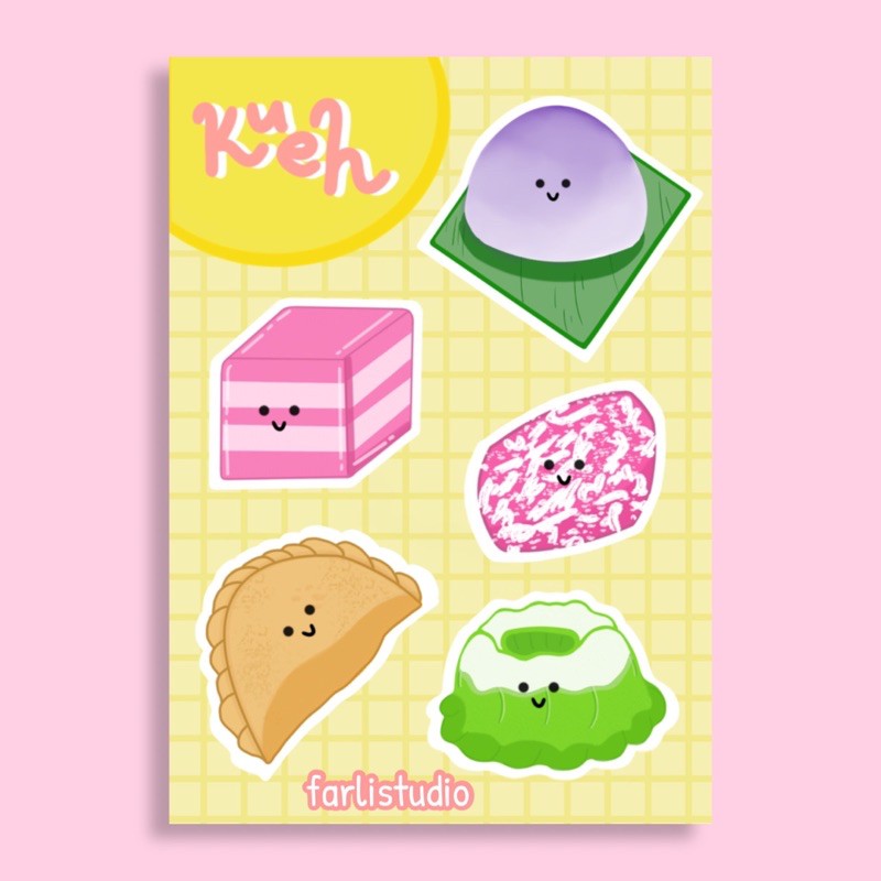 Kueh Malaysia Food sticker pack (1st Edition) | Shopee Malaysia