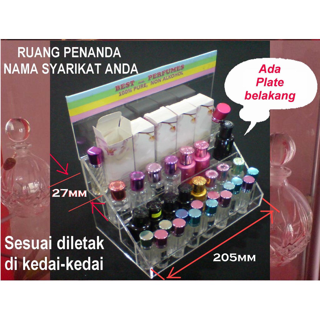 RAK PERFUME / LIPSTICK STAND (HIGH/TINGGI) | Shopee Malaysia