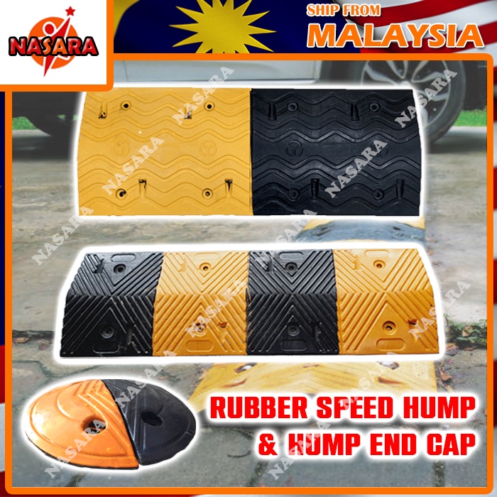 NASARA ~ VEHICLE SAFETY RUBBER ROAD SPEED HUMP ROAD HUMP SPEED BUMP END ...