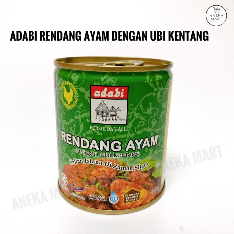 Adabi Rendang Ayam 280g / Chicken Redang | Shopee Malaysia