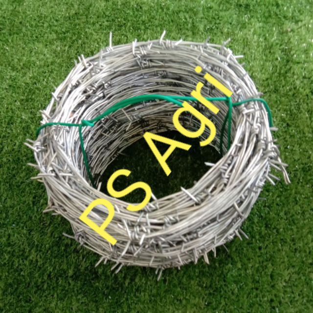 5kg GI Barbed Wire/ Dawai Duri Pagar 刺网 | Shopee Malaysia