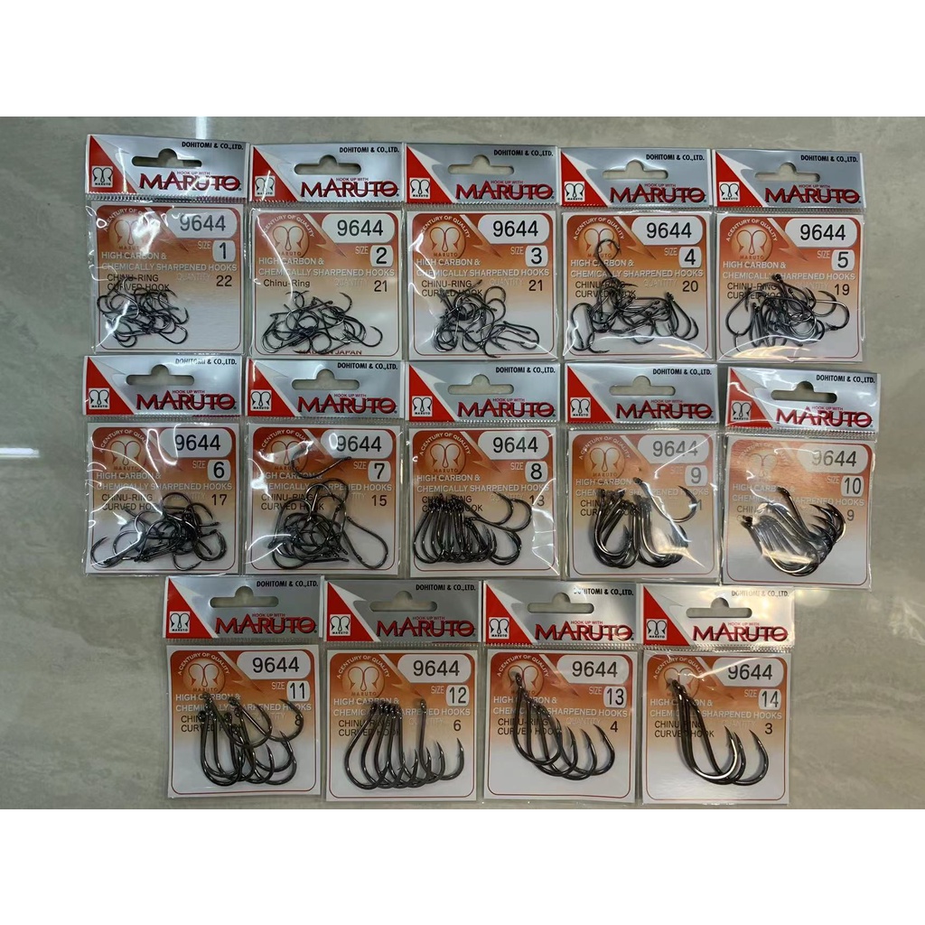 Maruto Chinu Ring Curved Hook 9644 Fishing Hook Made in Japan | Shopee Malaysia