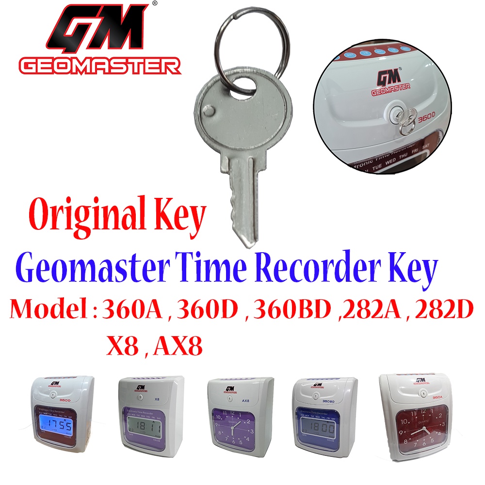 Geomaster Punch Card Key - Time Recorder Key - 360D Punch Card Key ...