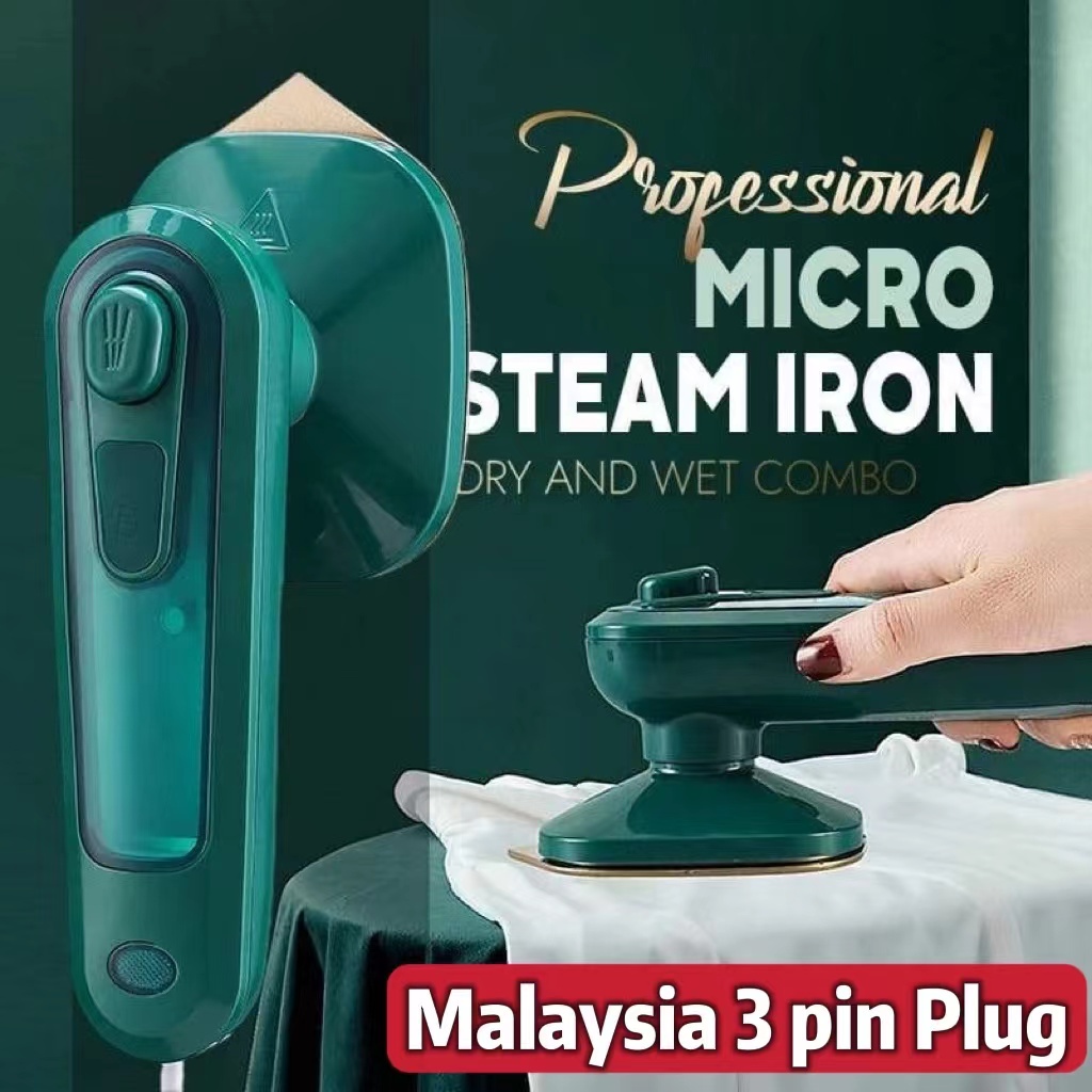 [[ HADIAH PERCUMA Stok Sedia Seterika Wap Mudah Alih Mesin Seterika ...