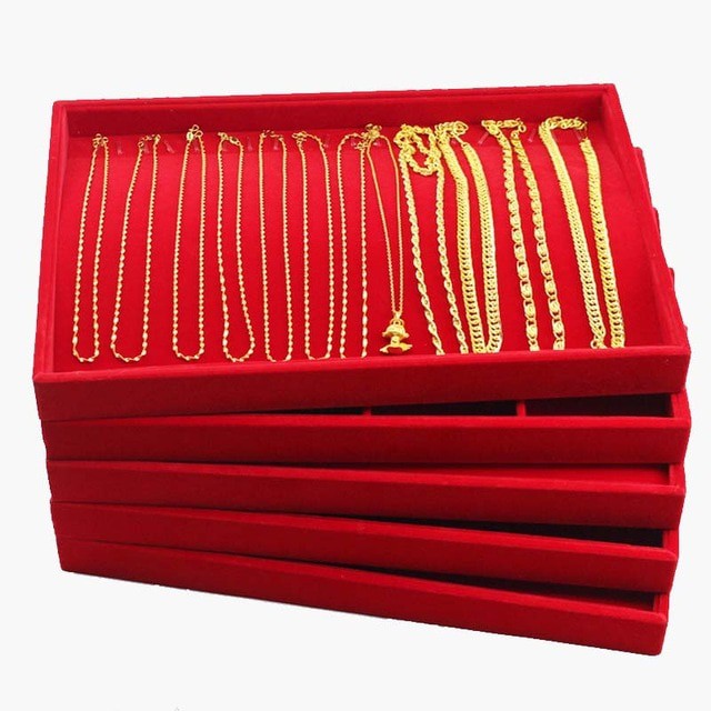 DISPLAY NECKLACE BOX (RED) | Shopee Malaysia