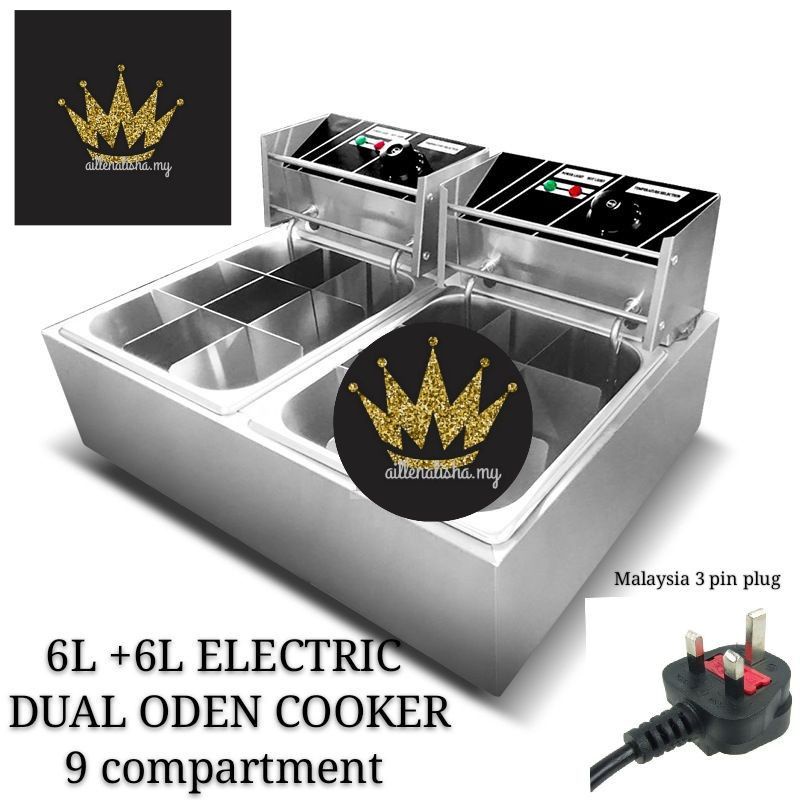 18 Partition Electric Oden Cooker Stainless Steel Automatic Kanto ...