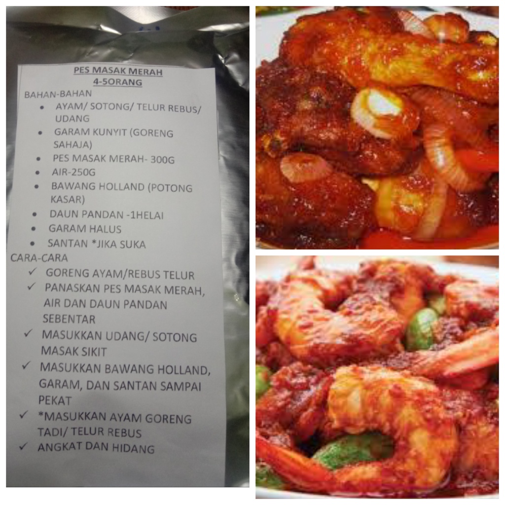 PES MASAK MERAH (INSTANTFOOD) AYAM/UDANG/SOTONG) | Shopee Malaysia
