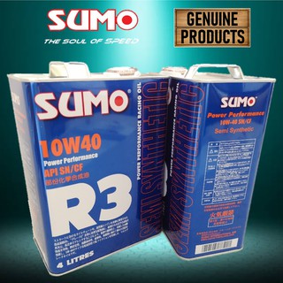 SUMO R3 & R4 Semi Synthetic Engine Oil | 10W40 & 5W30 (4L) SN/CF ...