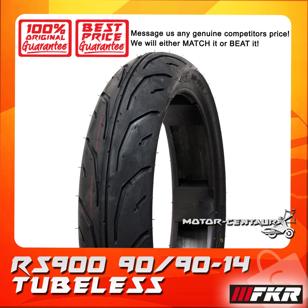 TAYAR FKR TUBELESS TYRE RS900 (BUNGA TAJAM) 90/90-14 | Shopee Malaysia