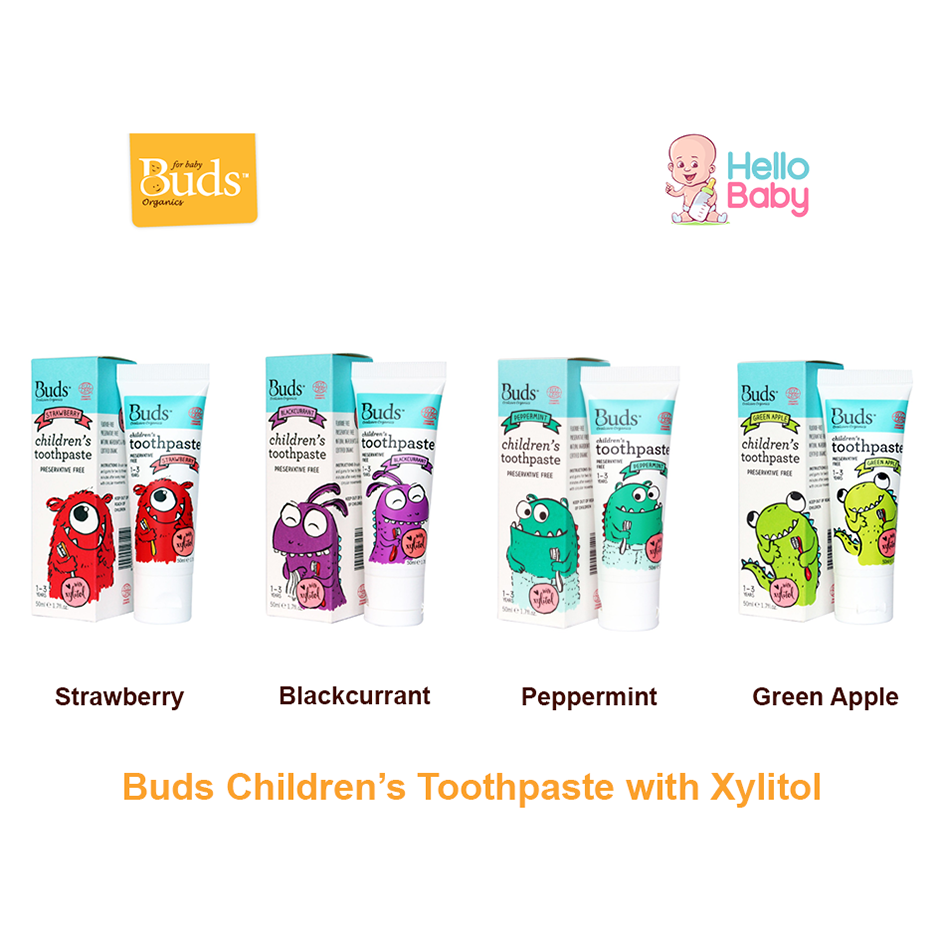 Buds Children's Toothpaste with Xylitol (1-3 years) | Shopee Malaysia