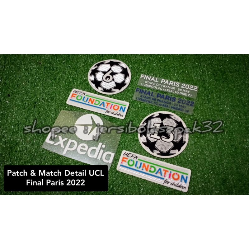 (PATCH SAHAJA) MATCH DETAIL & PATCH FINAL UCL 2022 | Shopee Malaysia