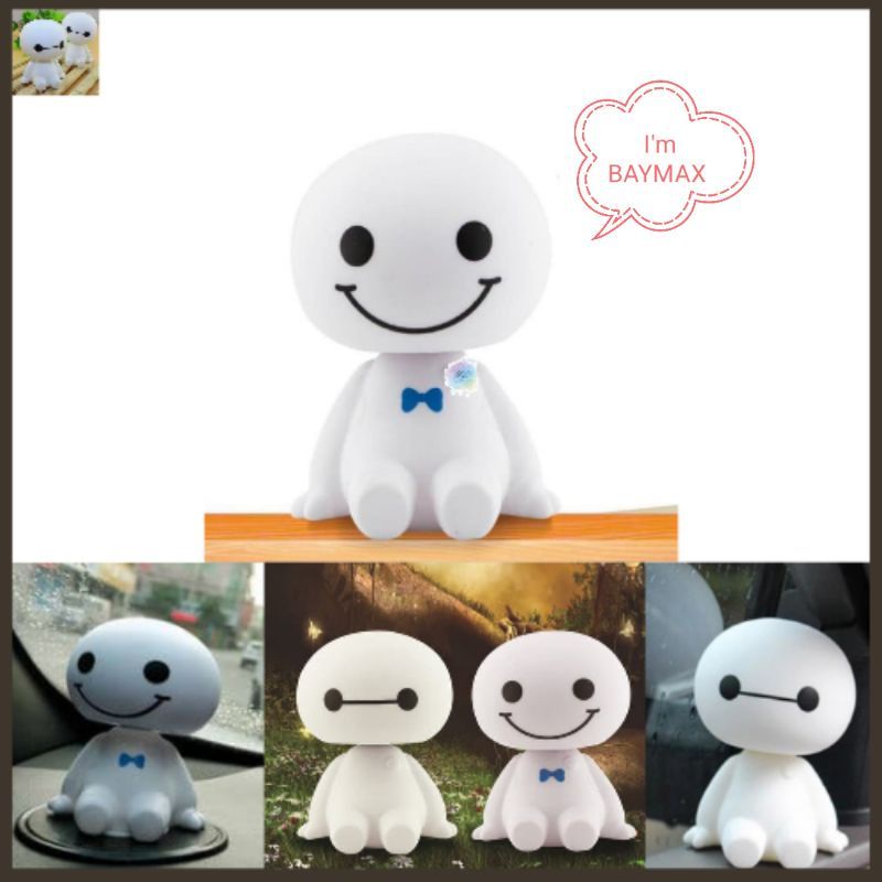 [READY STOCK] Car Interior Decoration Cartoon Baymax Robot Bobble Head ...