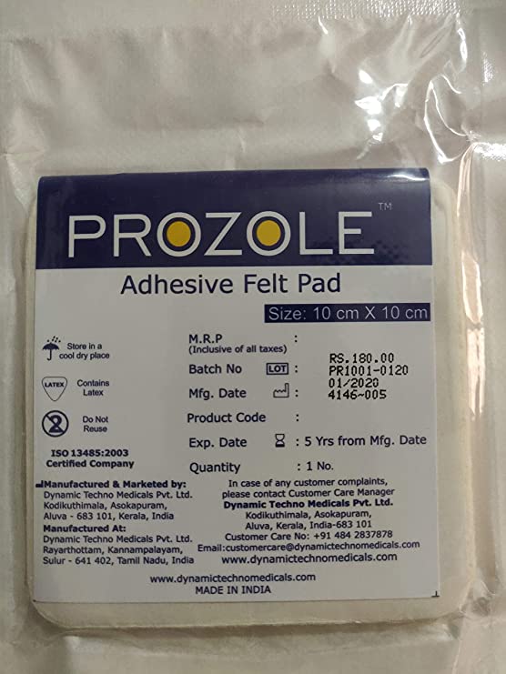 Prozole Adhesive Felt Pad 10cm x10cm(1pcs) | Shopee Malaysia