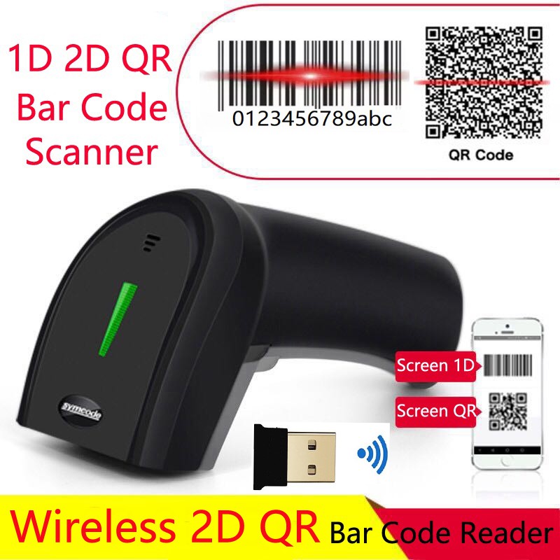 Original Symcode Handheld 2.4Ghz Wireless Barcode Scanner Screen Mobile ...