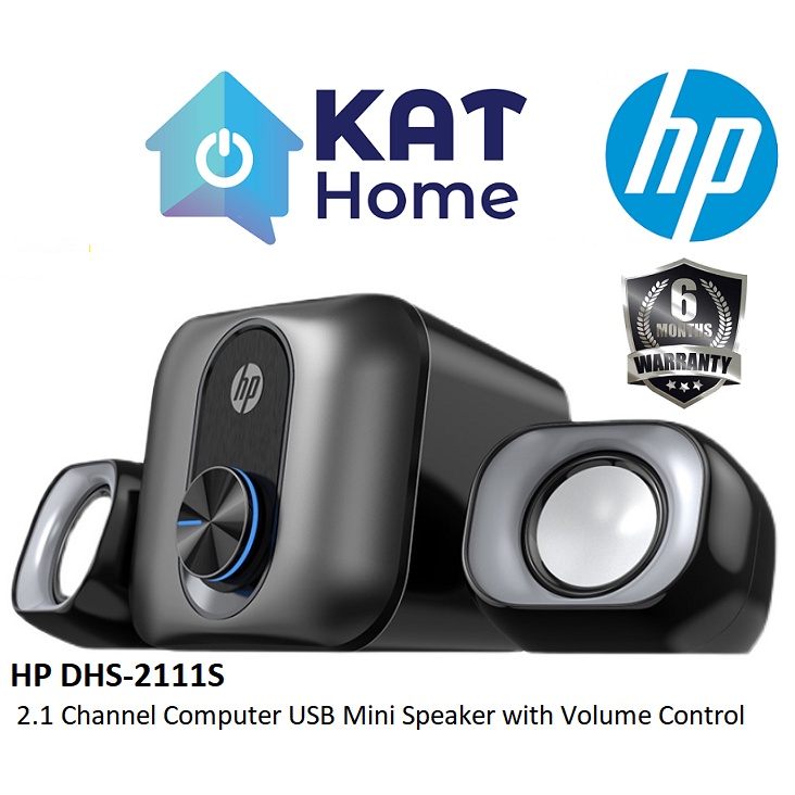 HP DHS-2111 / DHS-2111S WIRED MINI MULTIMEDIA USB SPEAKER WITH 3.5MM ...