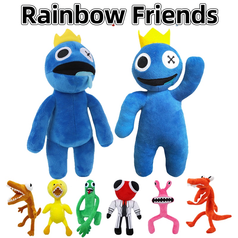Hot Game Rainbow Friends Plush Toy Cartoon Doll Orange Blue Monster ...