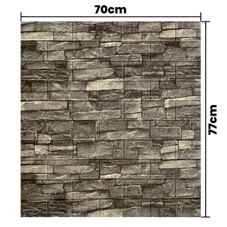 3D BRICK DESIGN WALL STICKER 70X77CM/KALIS AIR/3D PE FOAM/TILE WALL ...
