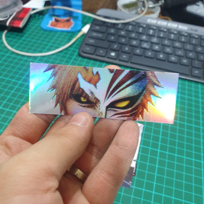 Anime Slap Hologram Sticker - PSH1052 - bleach kurosaki ichigo | Shopee ...