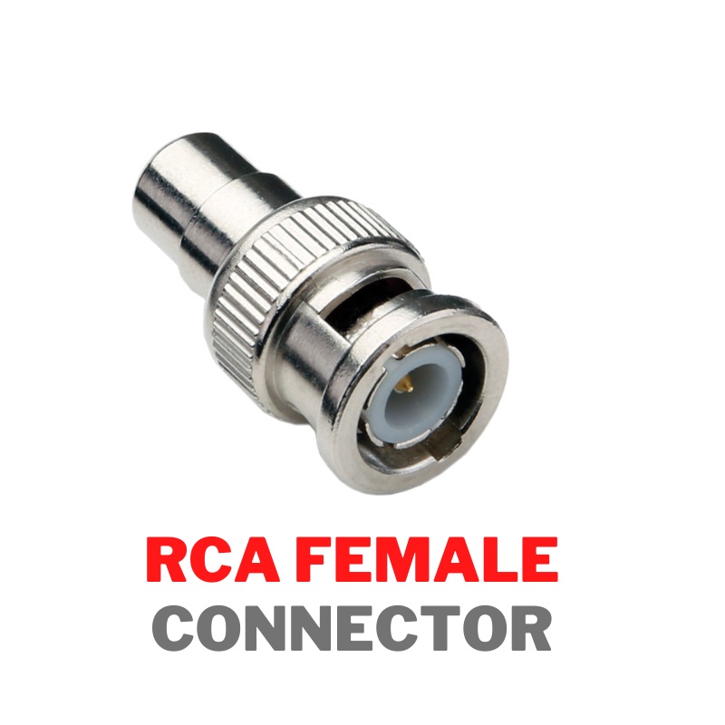 HIKVISION CCTV Connector BNC Adapter Male To RCA Female Connectors RG59 ...