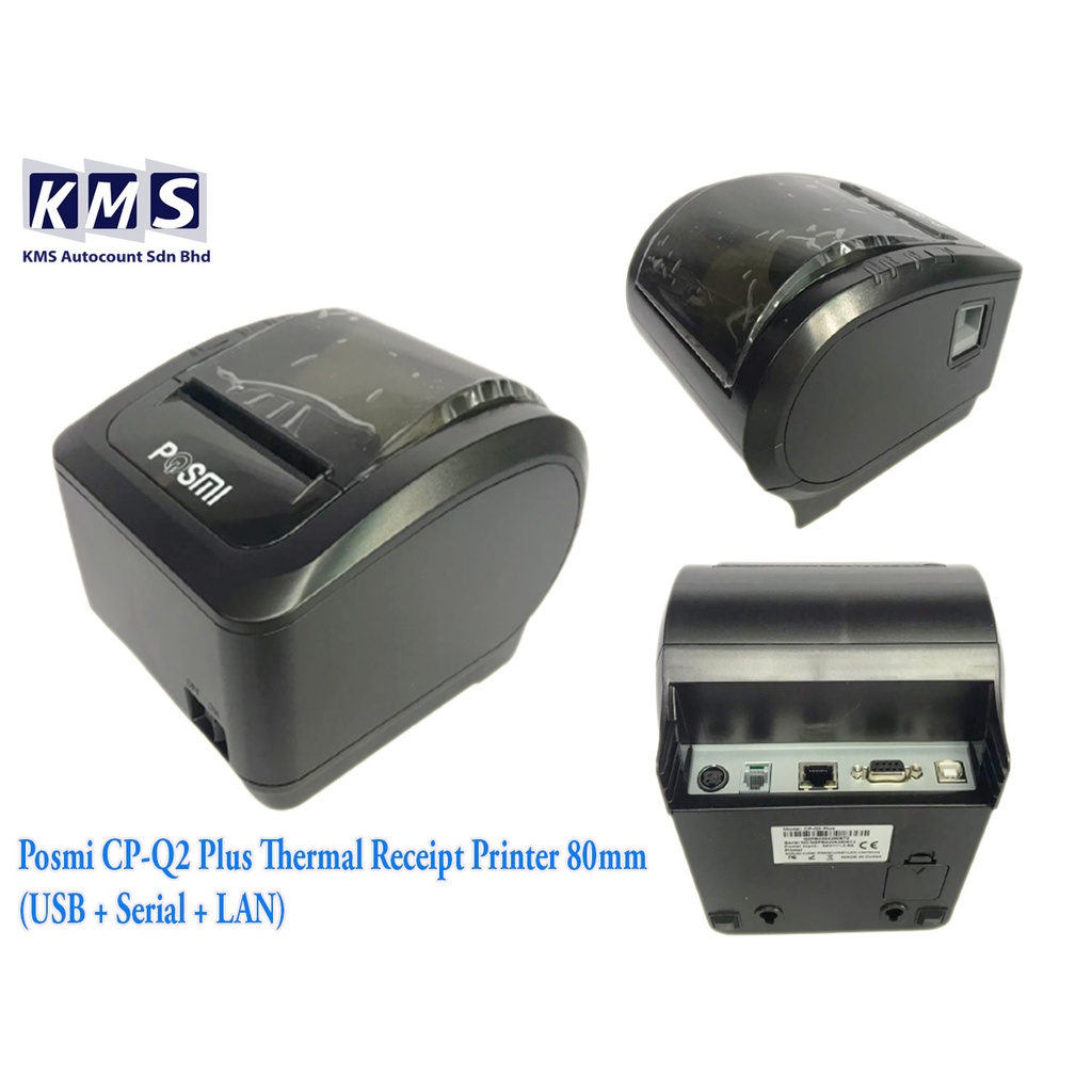 Posmi CP-Q2 Plus Thermal Receipt Printer 80mm (USB + Serial + LAN ...